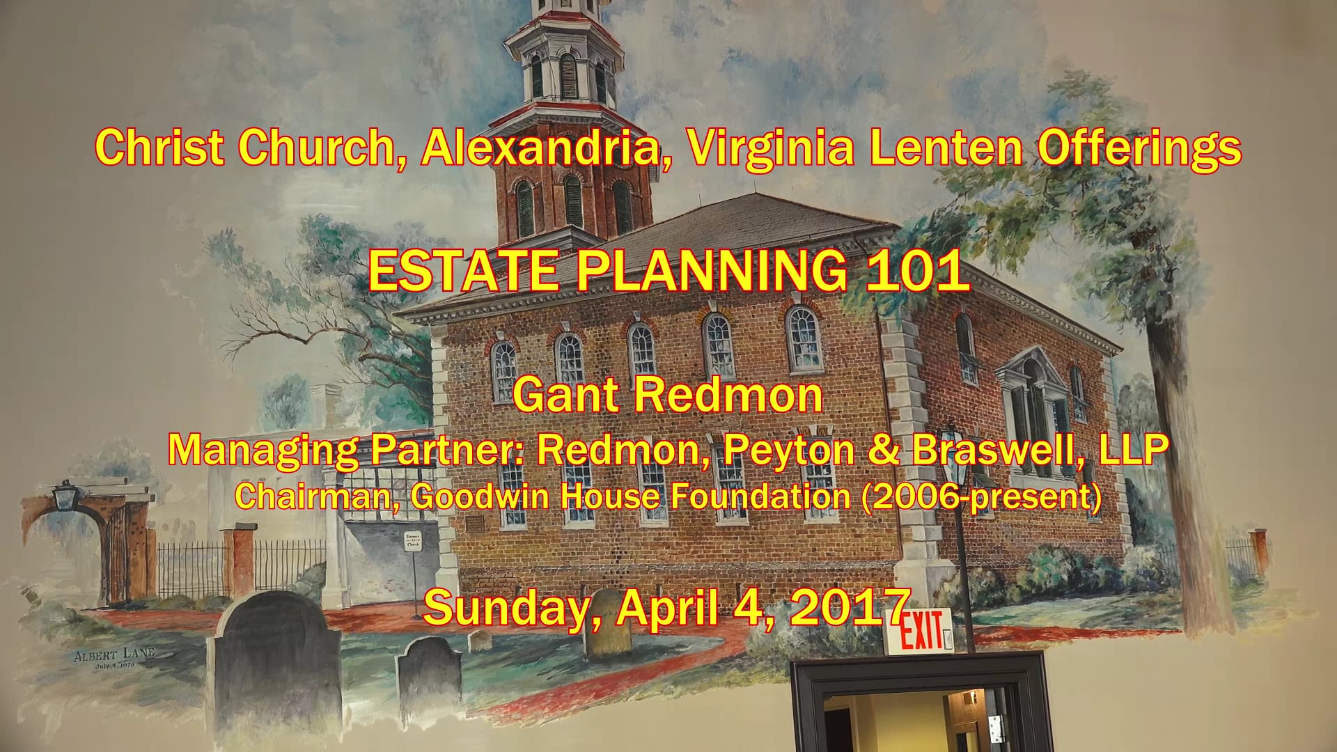 2017-04-02_CC Forum Estate Planning 101 - Gant Redmon on Vimeo