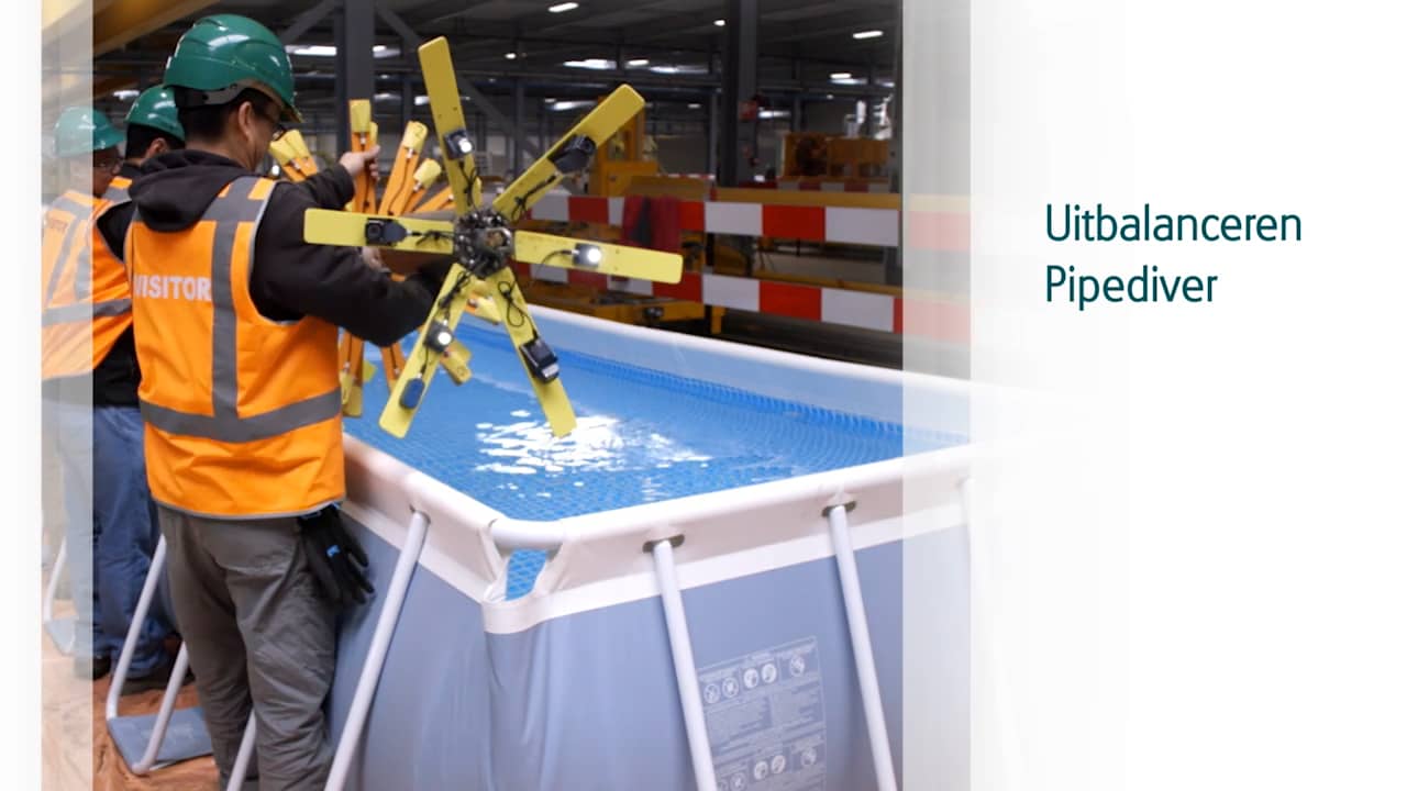 Inwendige inspectie stalen drinkwaterleiding met pipediver -april 2016 ...