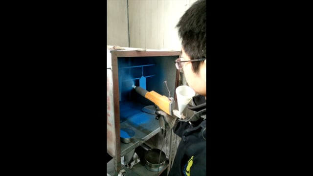 Quality control test for powder coating