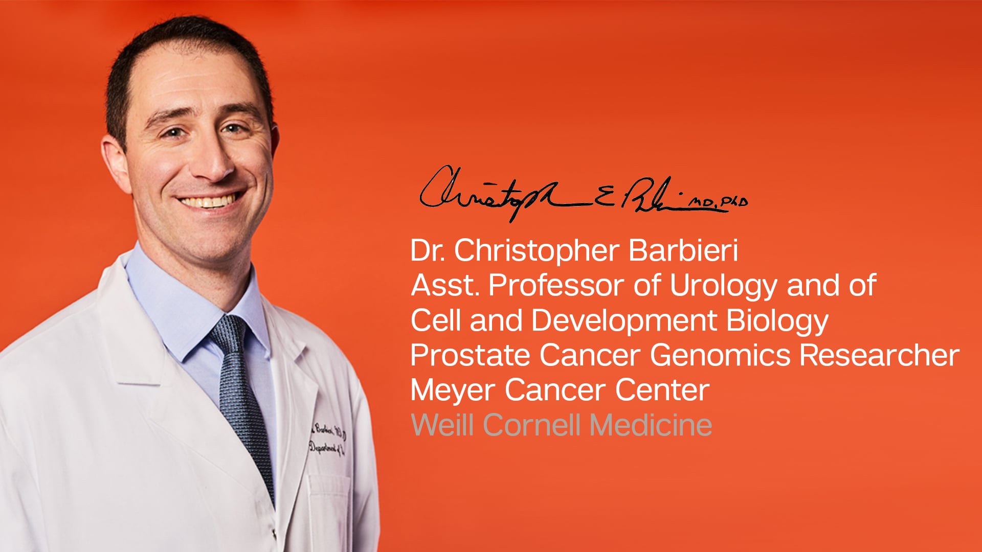 We Are Weill Cornell Medicine: Dr. Christopher Barbieri on Vimeo
