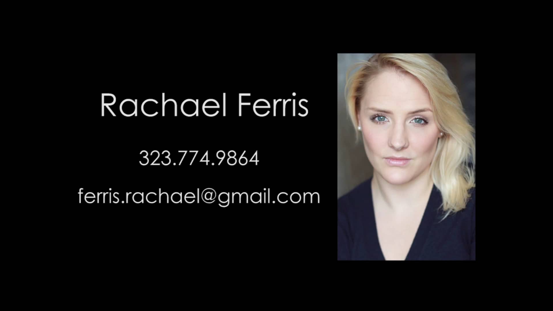 Rachael Ferris, Acting Reel, 2017 on Vimeo