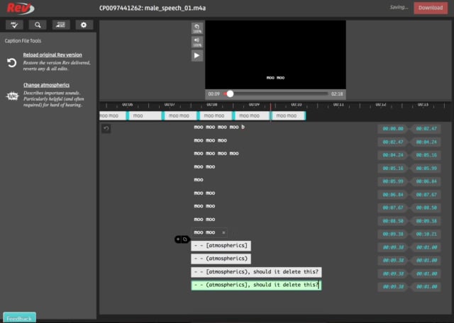 Manual Captions on Vimeo