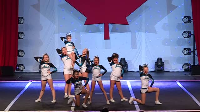 Zodiak Elite Cheerleading Midnight Small Junior A 1 Run-2 on Vimeo