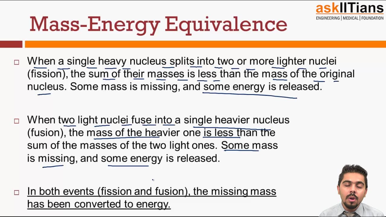 Mass energy equivalence on Vimeo