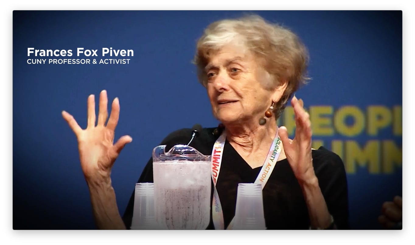 Frances Fox Piven, People's Summit on Vimeo