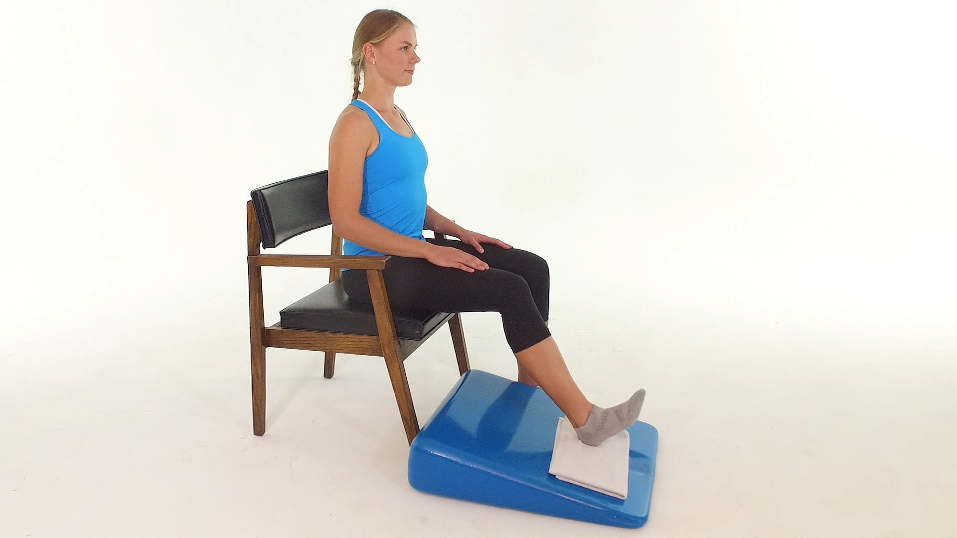 Seated Heel Slides with Towel on Vimeo