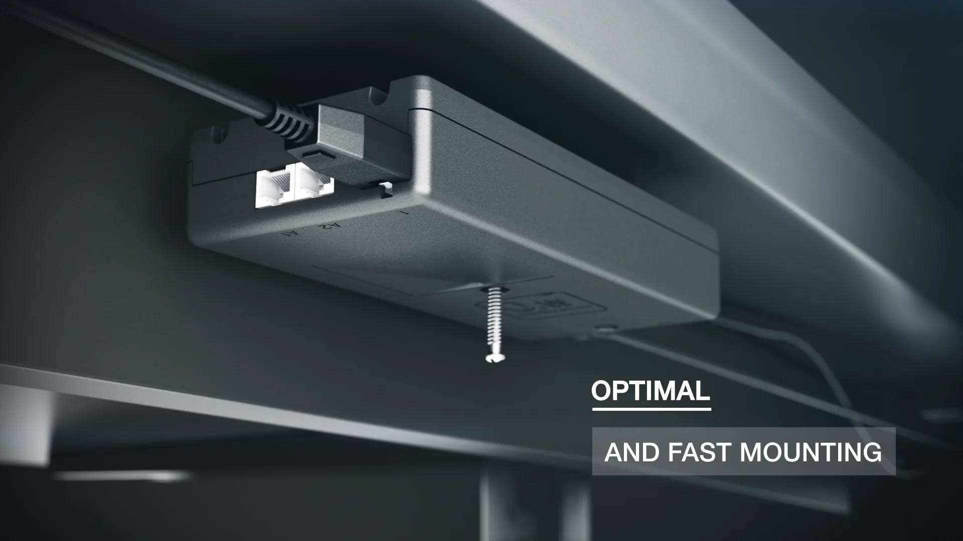 Intuitive mounting of electric systems with the DESKLINE control box ...