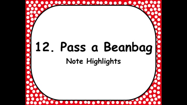 Pass a Beanbag | MusicplayOnline