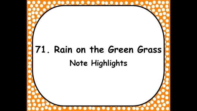 Rain on the Green Grass | MusicplayOnline