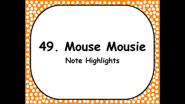 Mouse, Mousie | MusicplayOnline