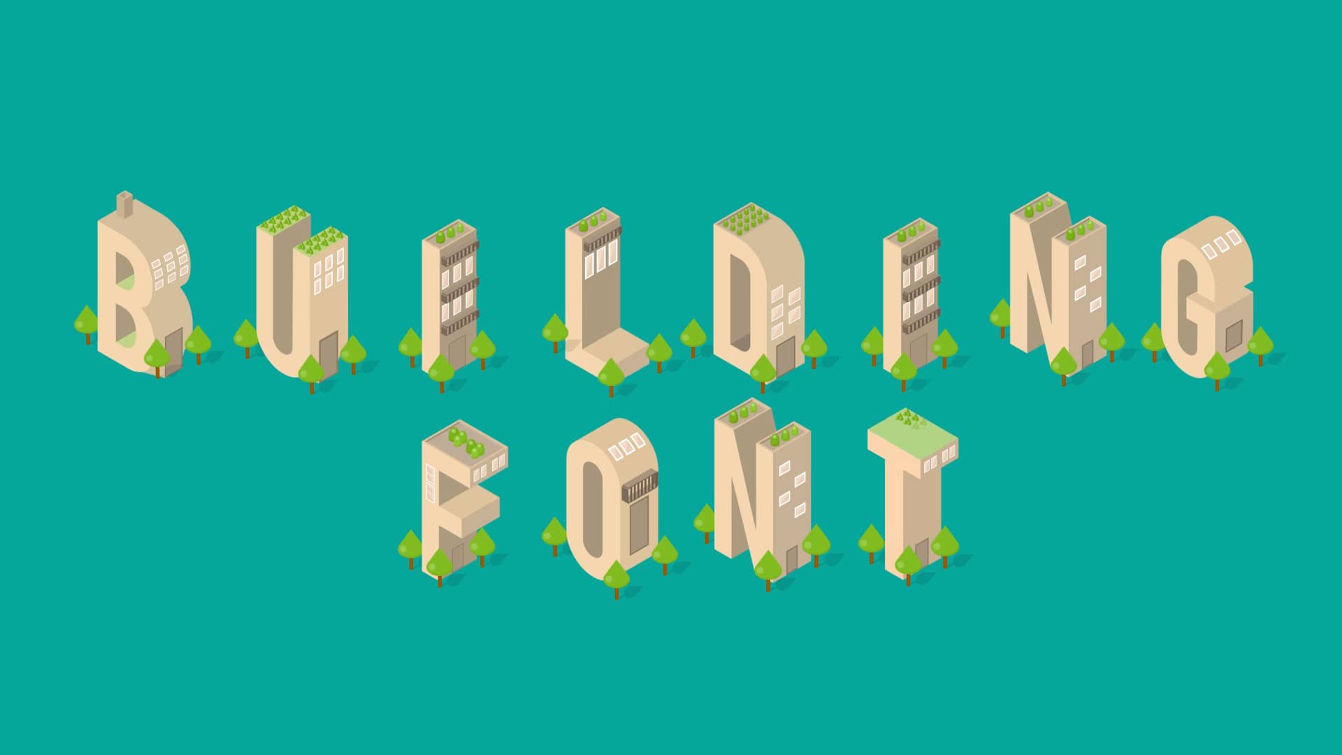 Building Font – Typography Animation on Vimeo