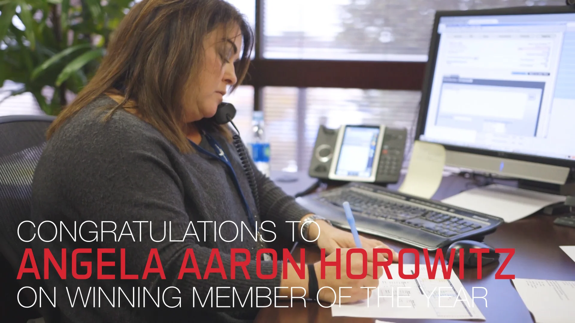 Congratulations, Angela Aaron Horowitz! on Vimeo