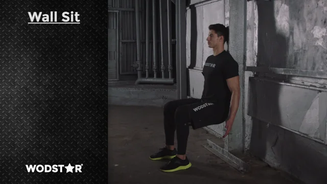 Wall Sit Squat Burpee Demonstration