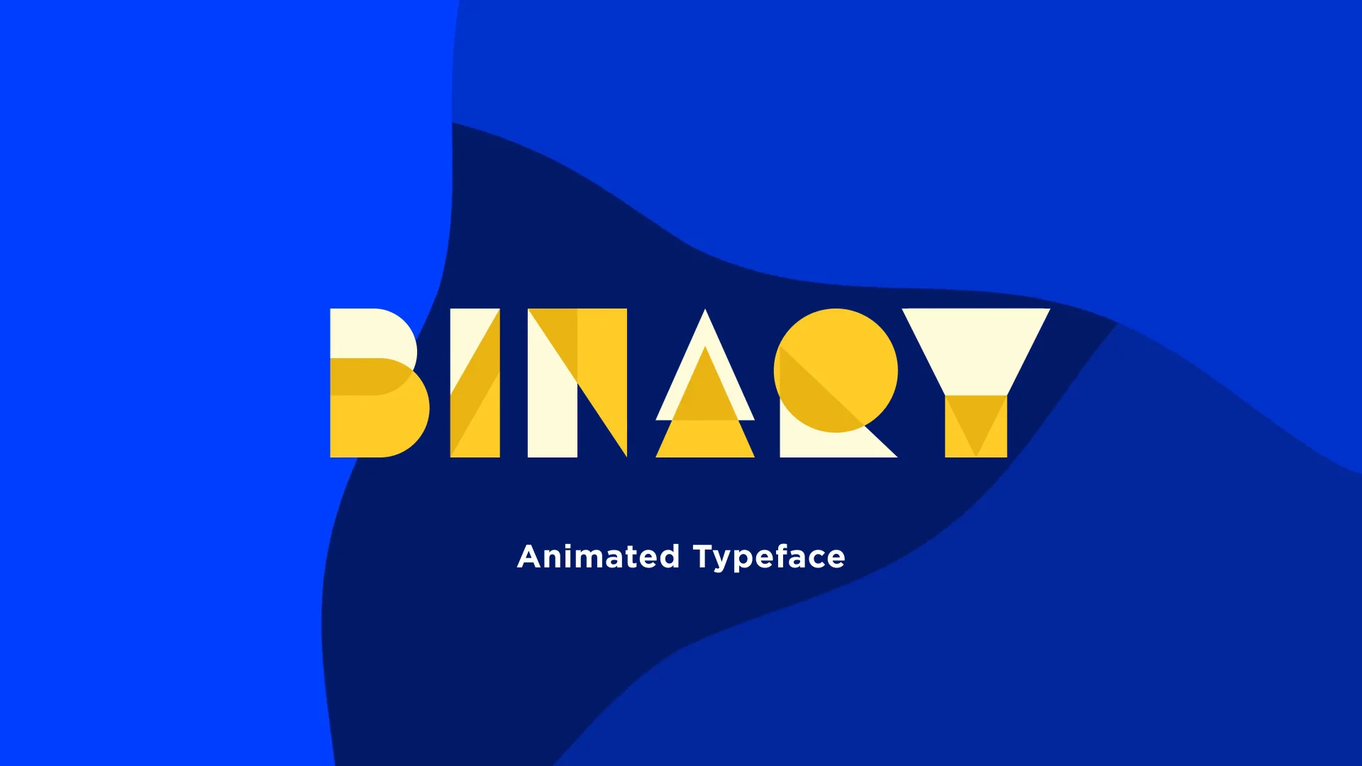 Binary - Animated Typeface