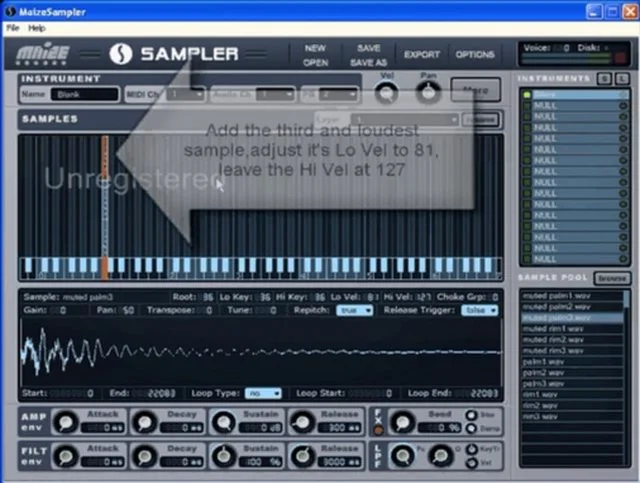 How to Use the Maize Sampler to Create a Layered Instrument
