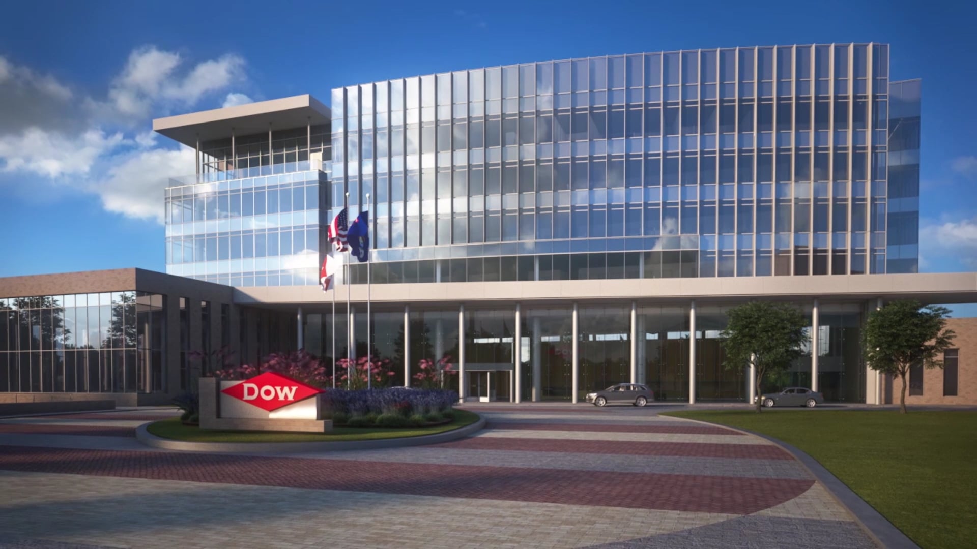 The Dow Chemical Company New World Headquarters Flyover | 2015 on Vimeo