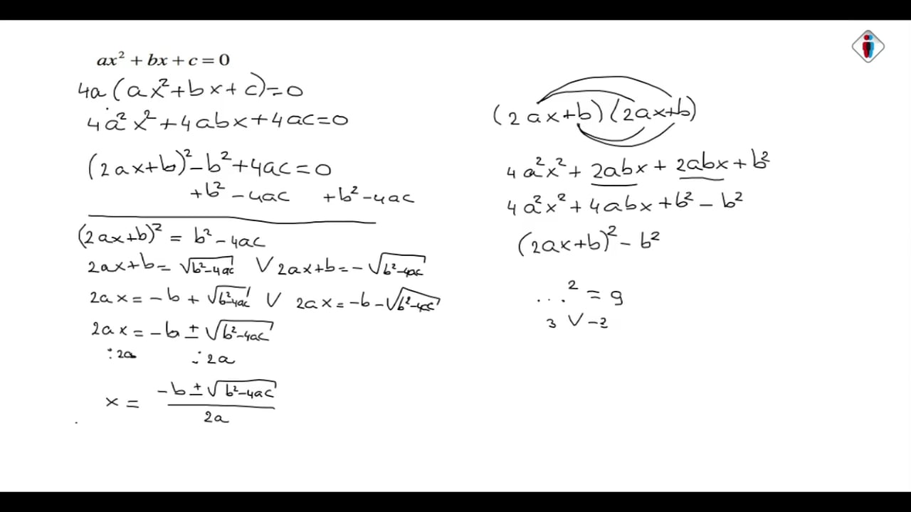 Bewijs van de abc-formule on Vimeo