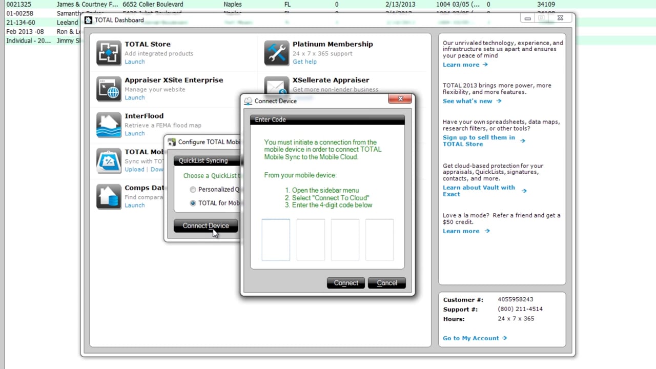 Syncing your TOTAL for Mobile reports to TOTAL on the desktop