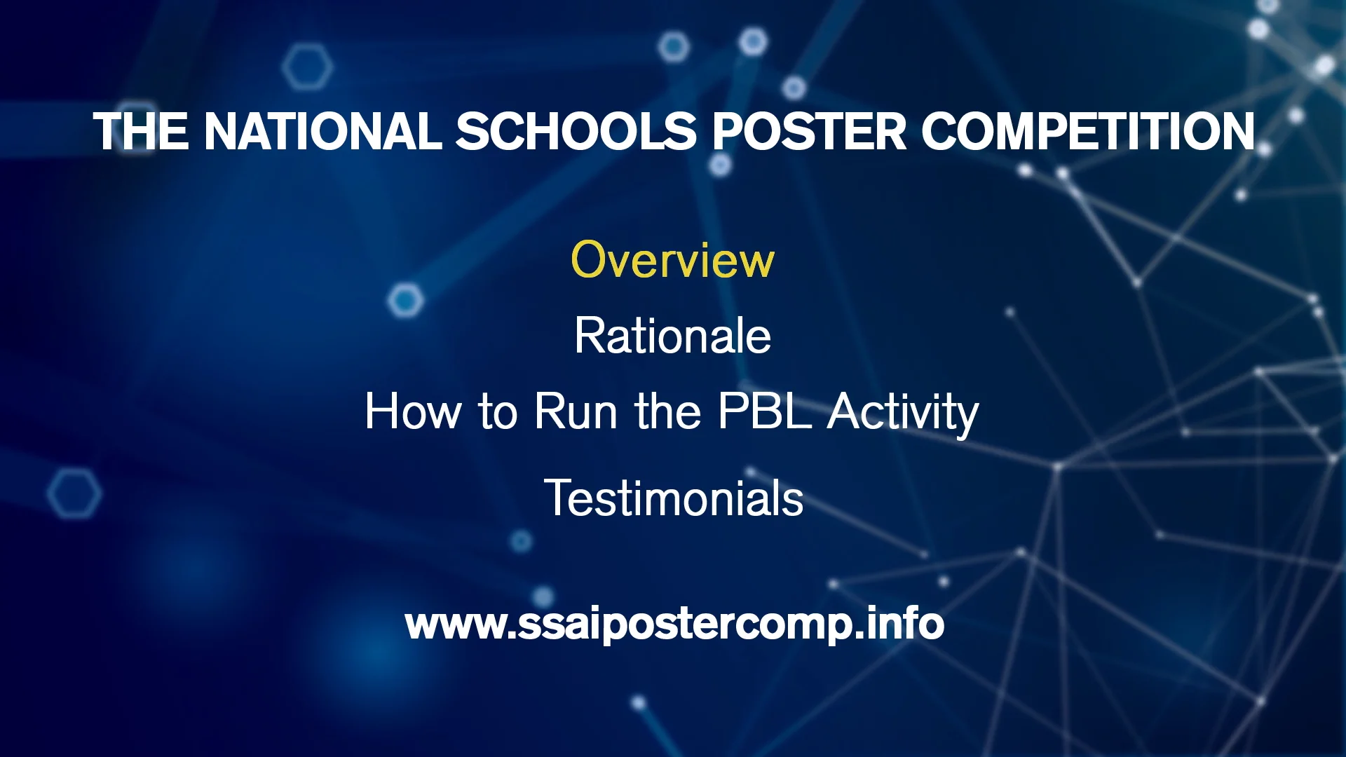 SSA Poster Comp: Overview