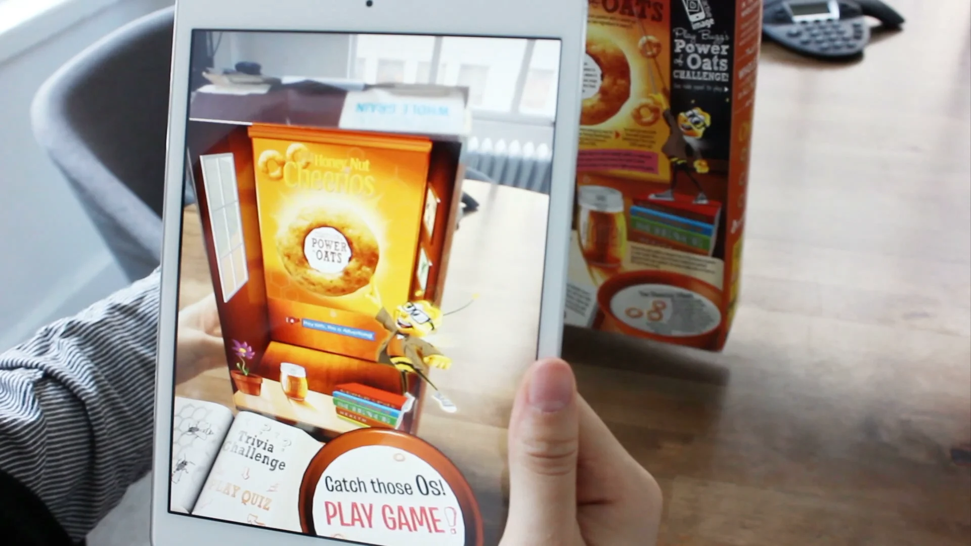 Augmented Reality Cheerios Game II