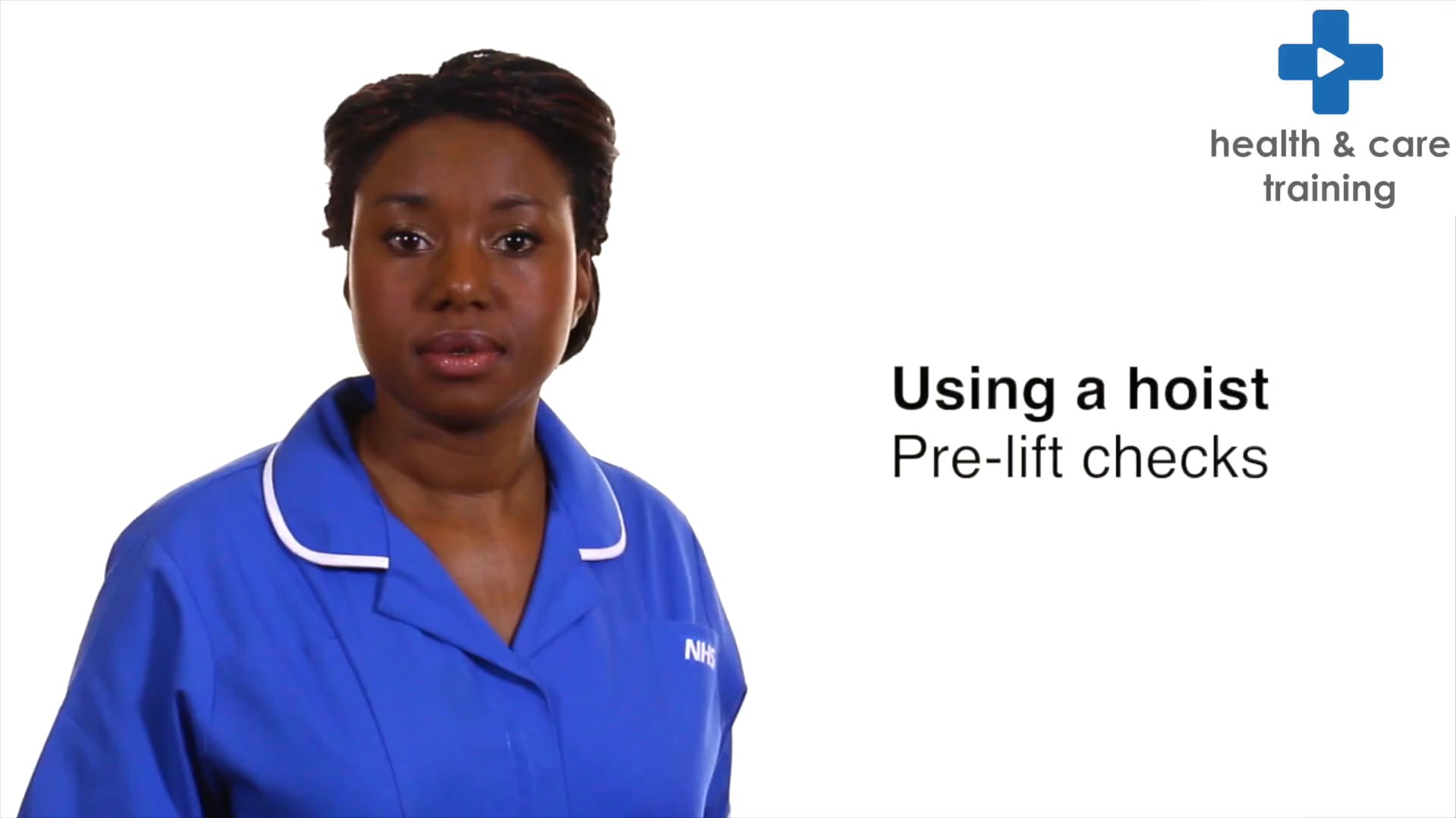 CC Manual handling - 2587.LIB Using a hoist - pre-lift checks on Vimeo