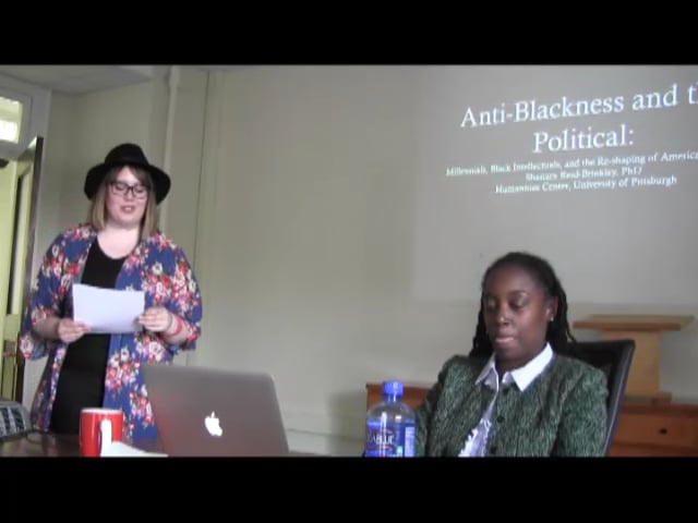 Shanara Reid-Brinkley: Anti-Blackness and the Political: Millennials ...