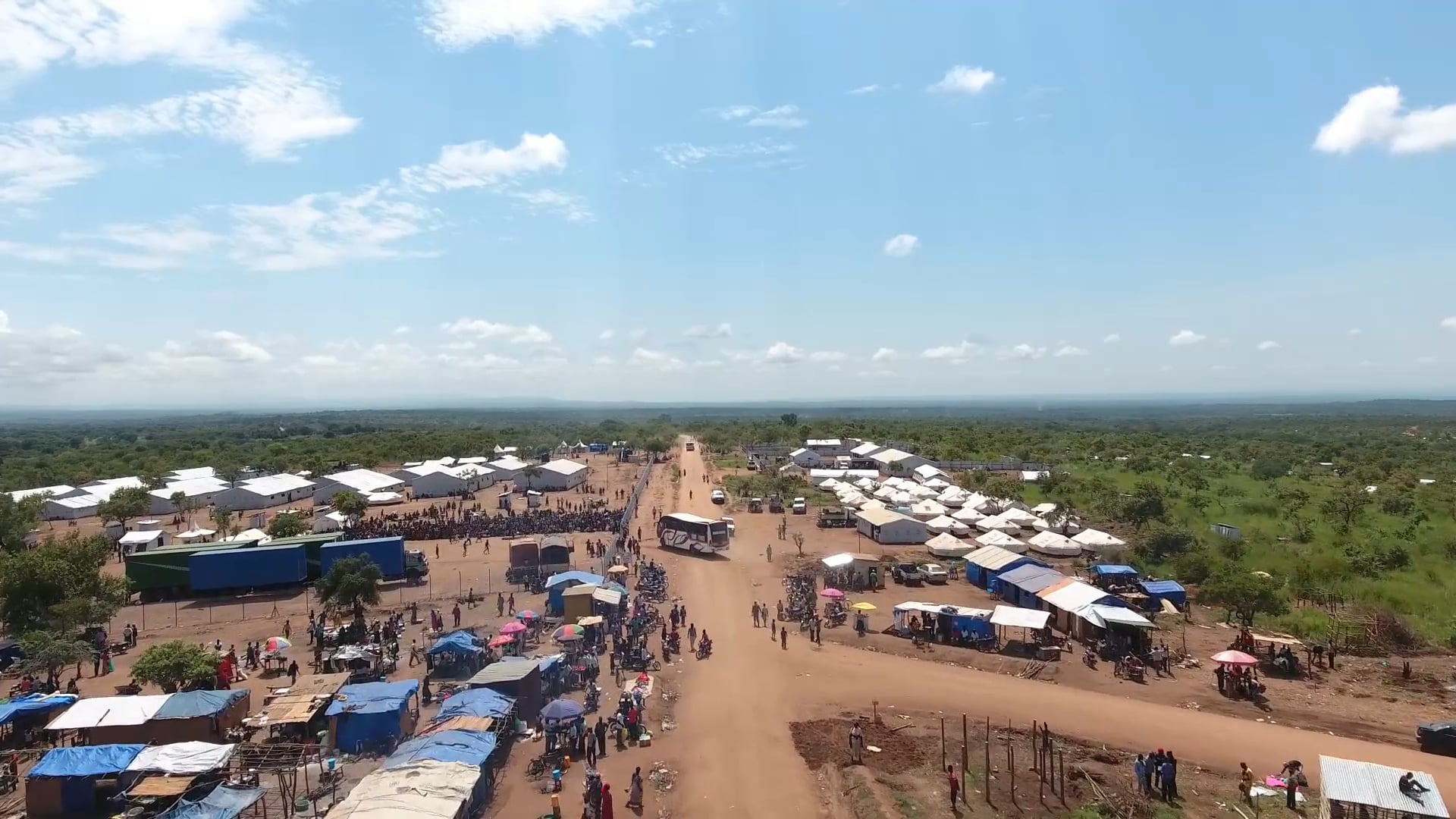 Bidibidi refugee reception centre, Yumbe district, northern Uganda on Vimeo