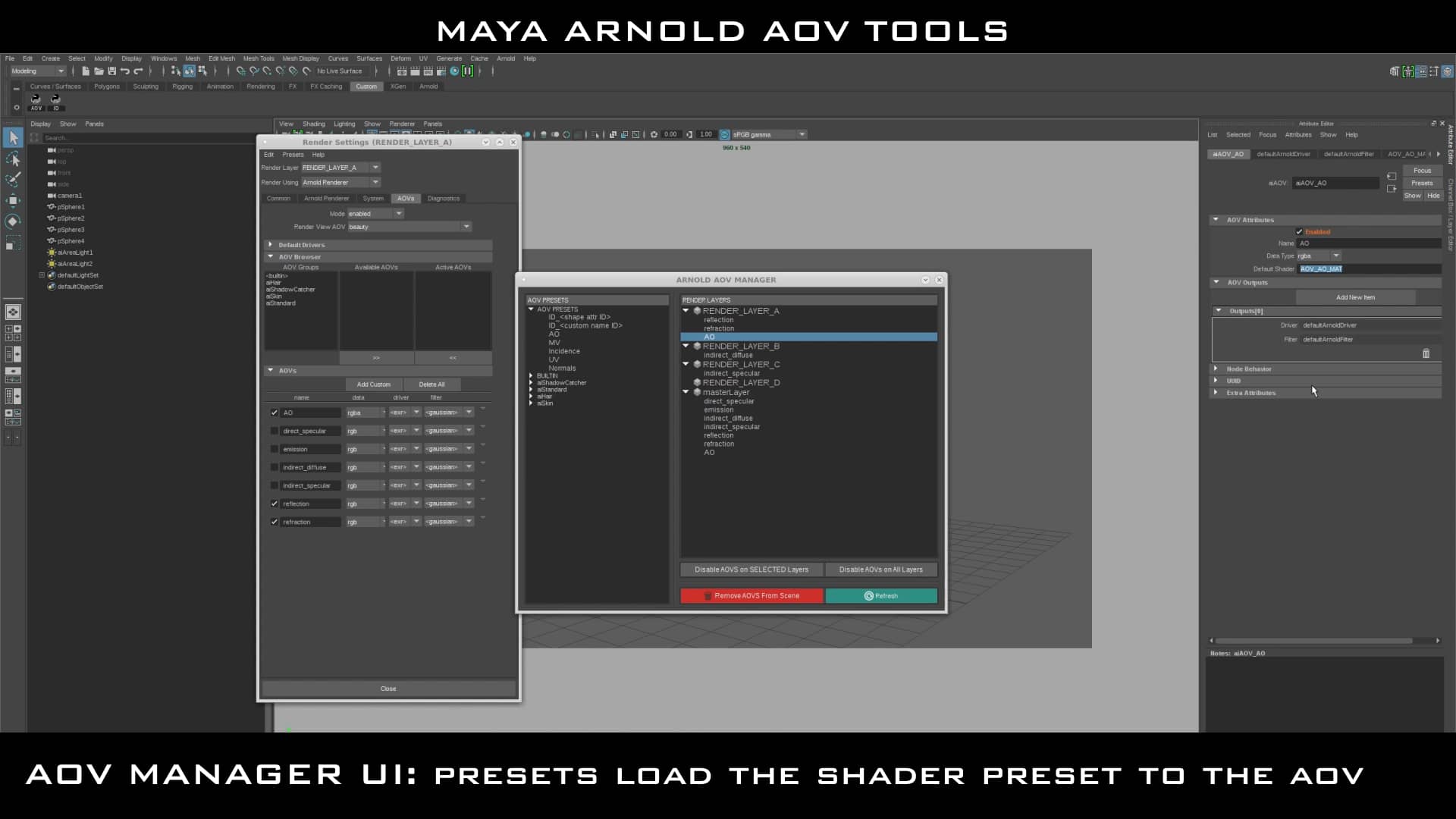 Maya Arnold Aov Tools on Vimeo