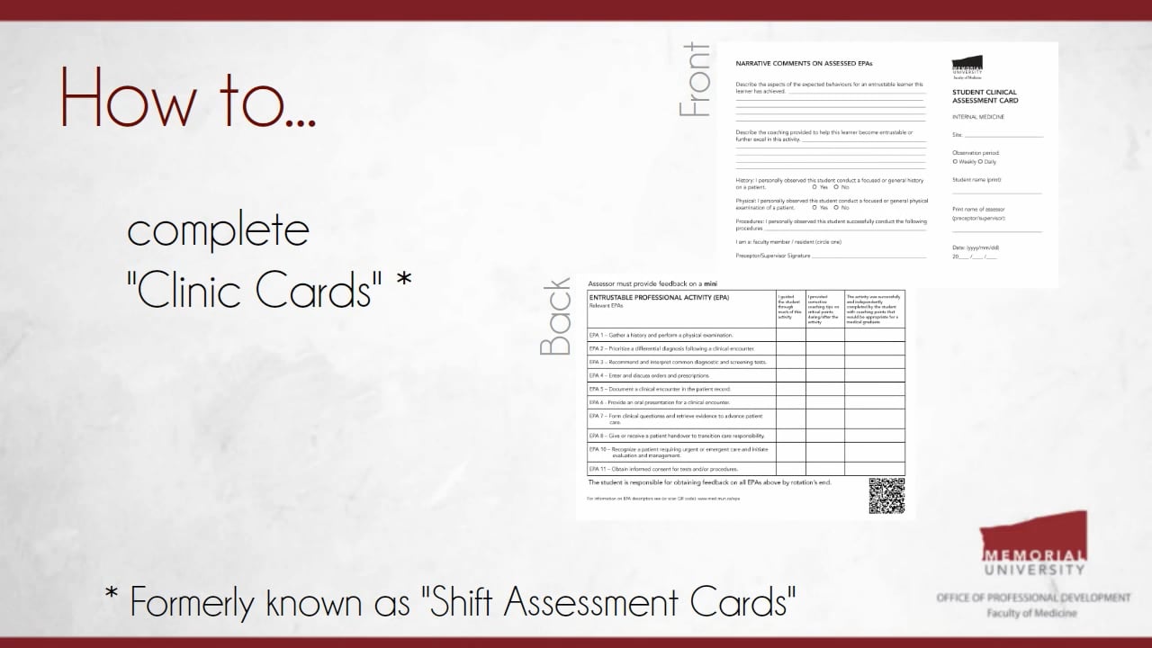 How to Complete Clinic Cards v3 on Vimeo