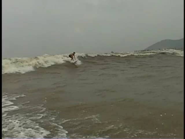 Surfing China's Qiantang River Tidal Bore, Hangzhou - September, 2008 ...