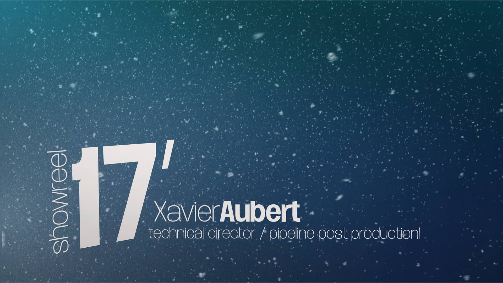 Xavier Aubert - Reel 2017 on Vimeo