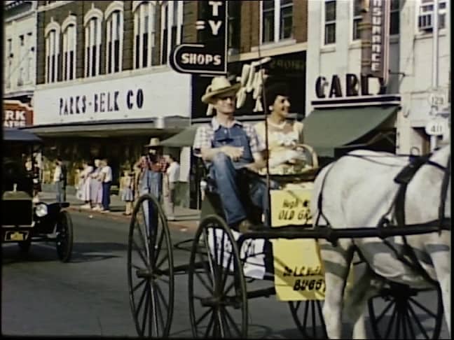 Downtown Maryville Hillbilly Homecoming parade circa 1954 on Vimeo