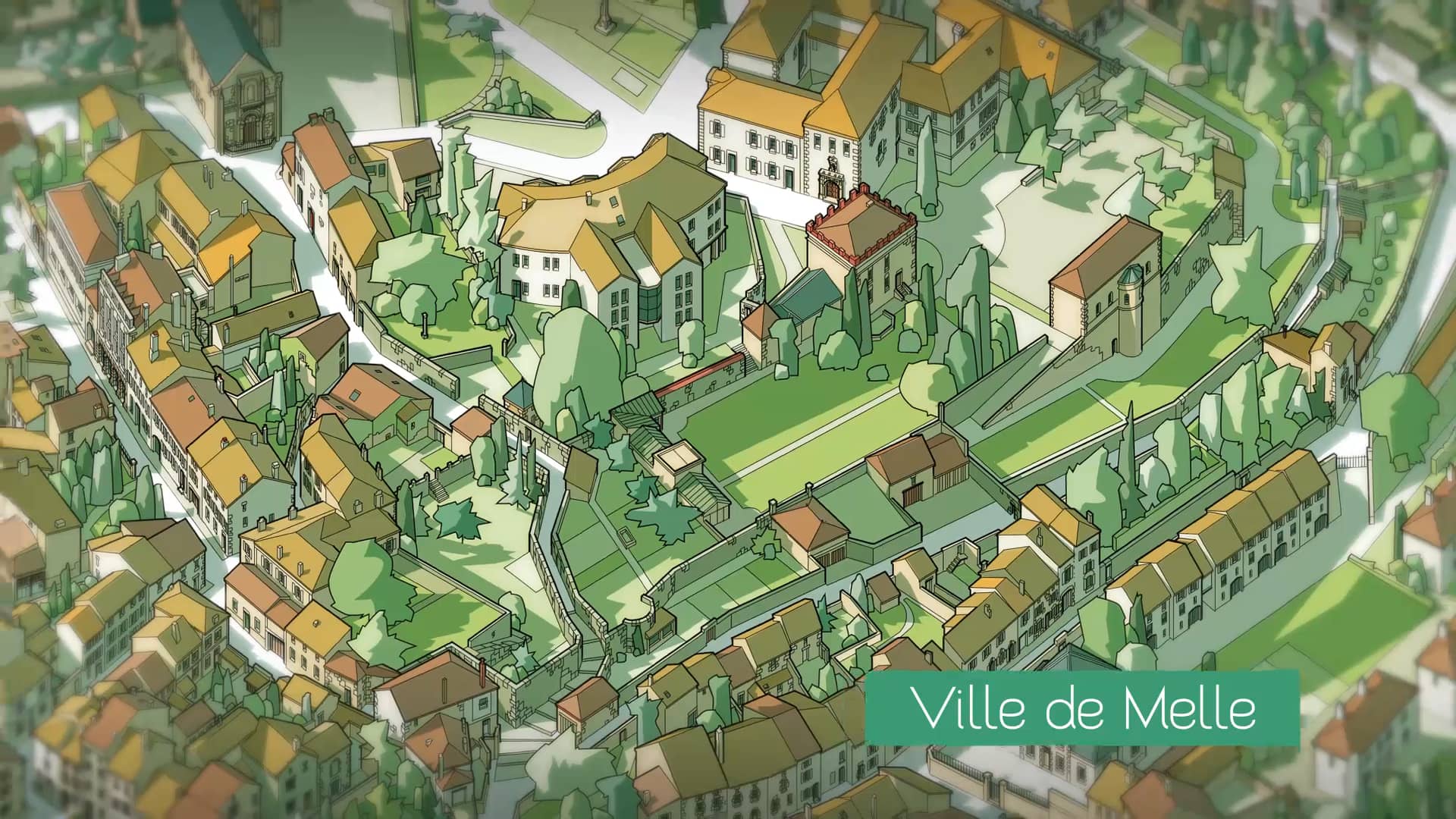 Visite virtuelle de Melle (79500) on Vimeo