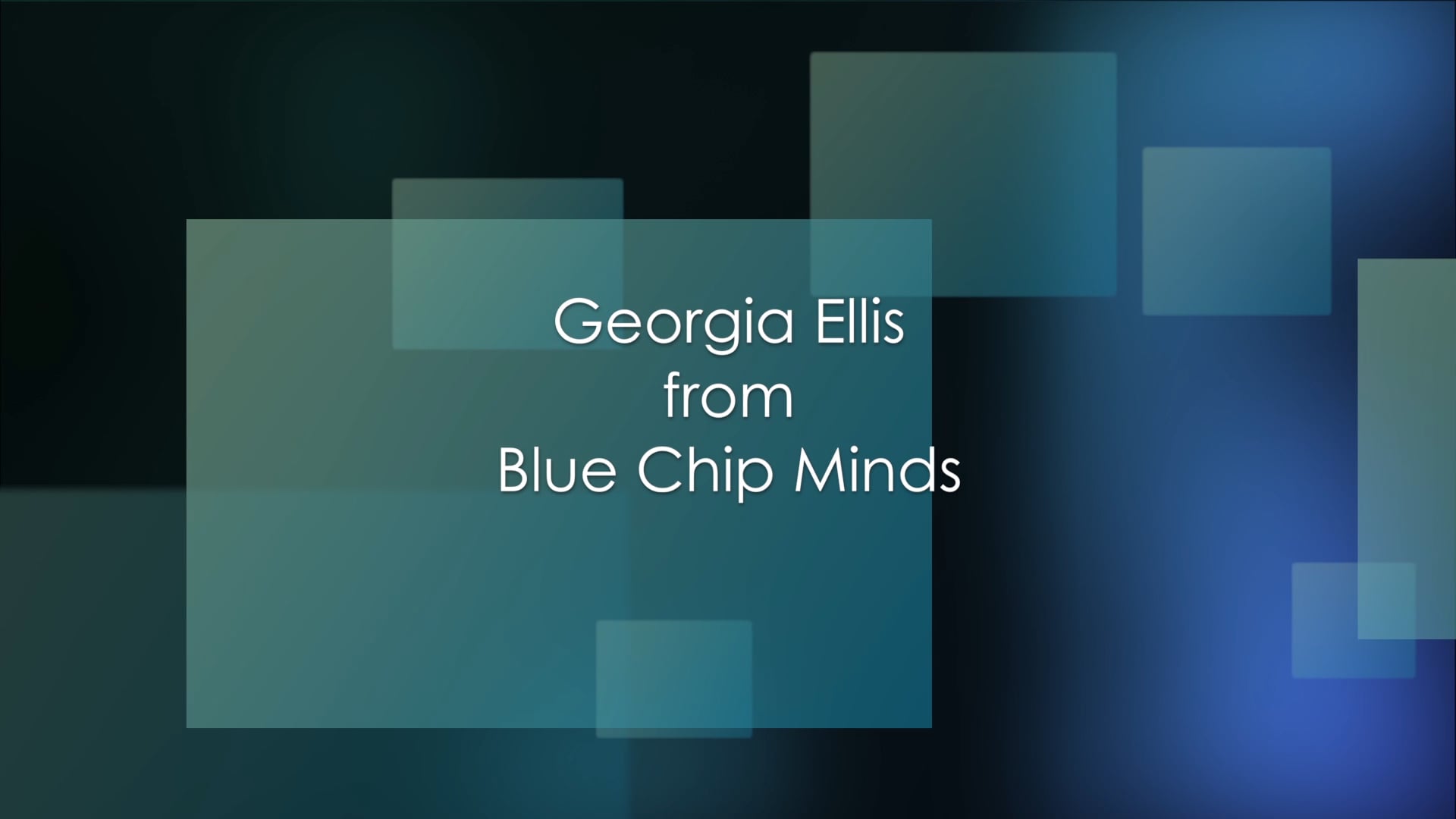 Georgia Ellis Interview