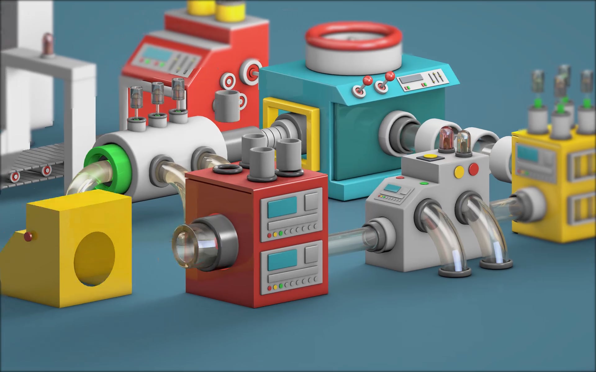 Mini machine animation on Vimeo