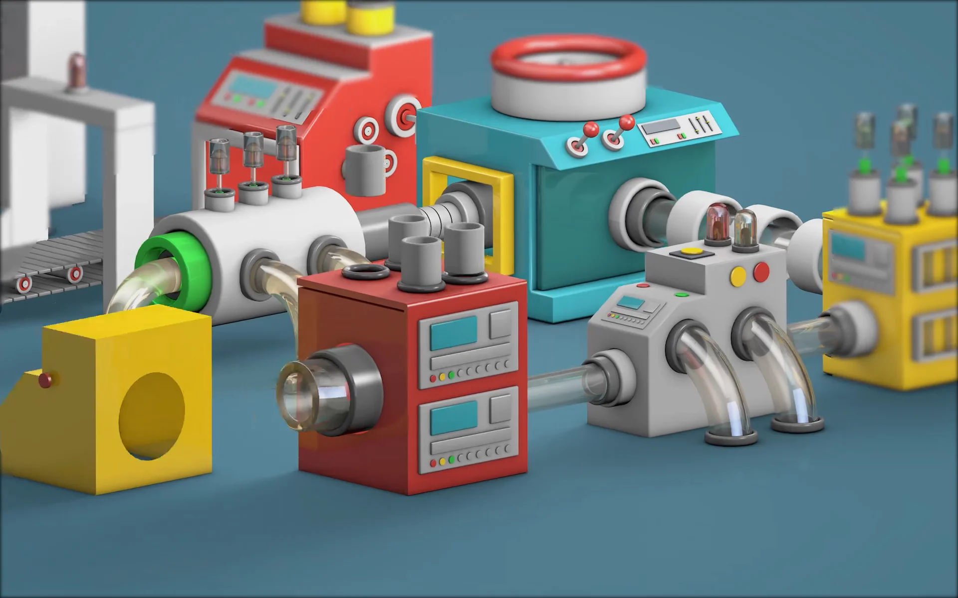 Mini machine animation on Vimeo