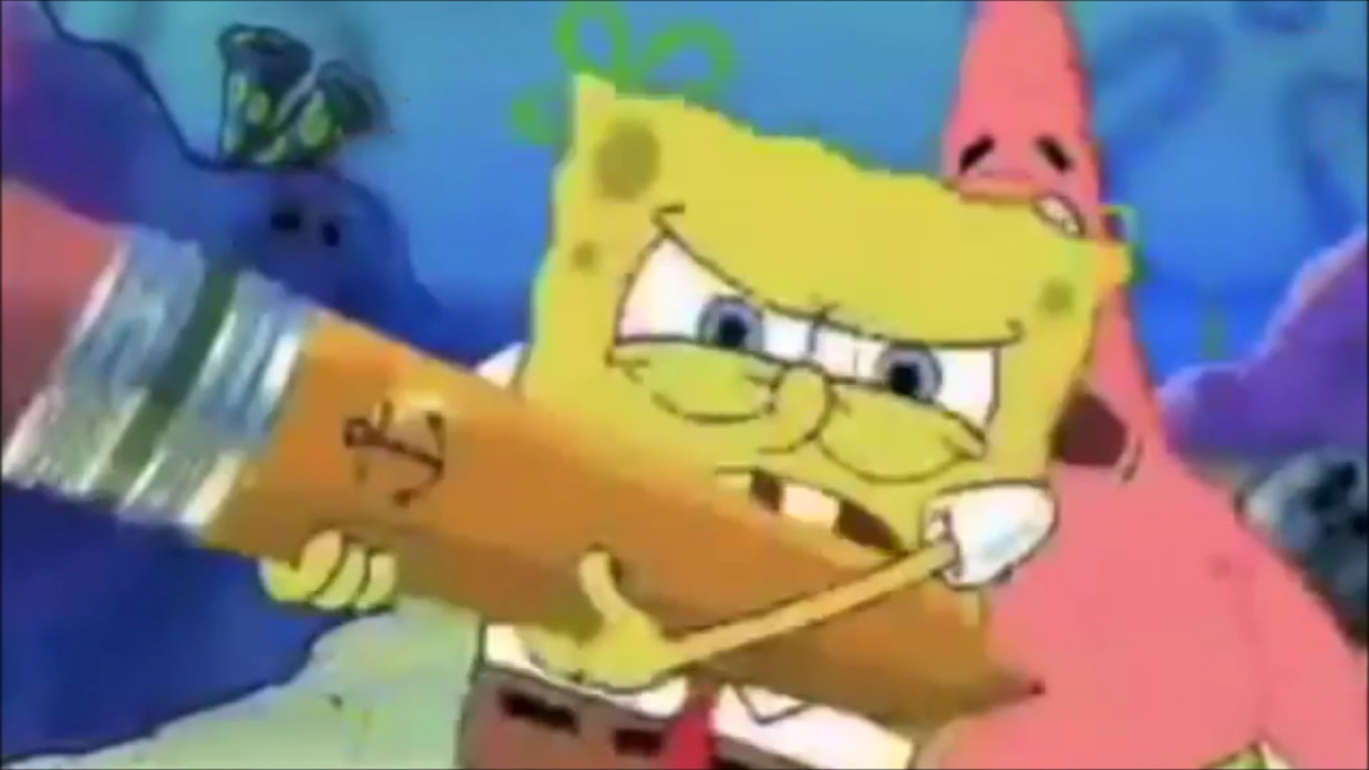 SpongeBob shooting up DoodleBob on Vimeo