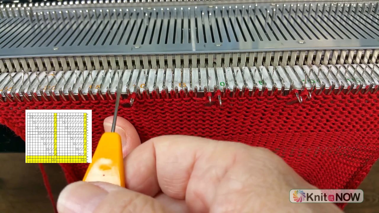 Zig-Zag Lace Flags | Machine Knitting Tutorial