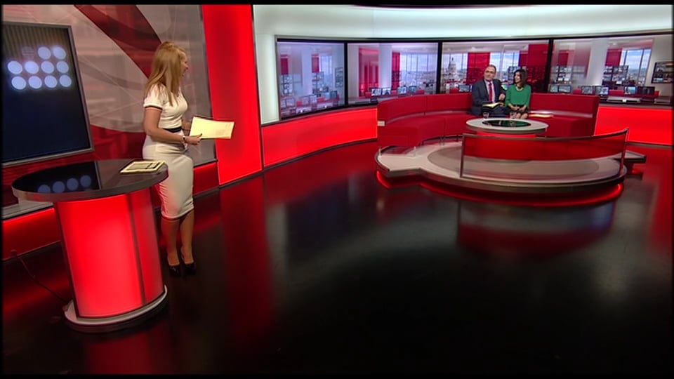 BBC East Midlands Today studio - in vision screens 2016/17 on Vimeo