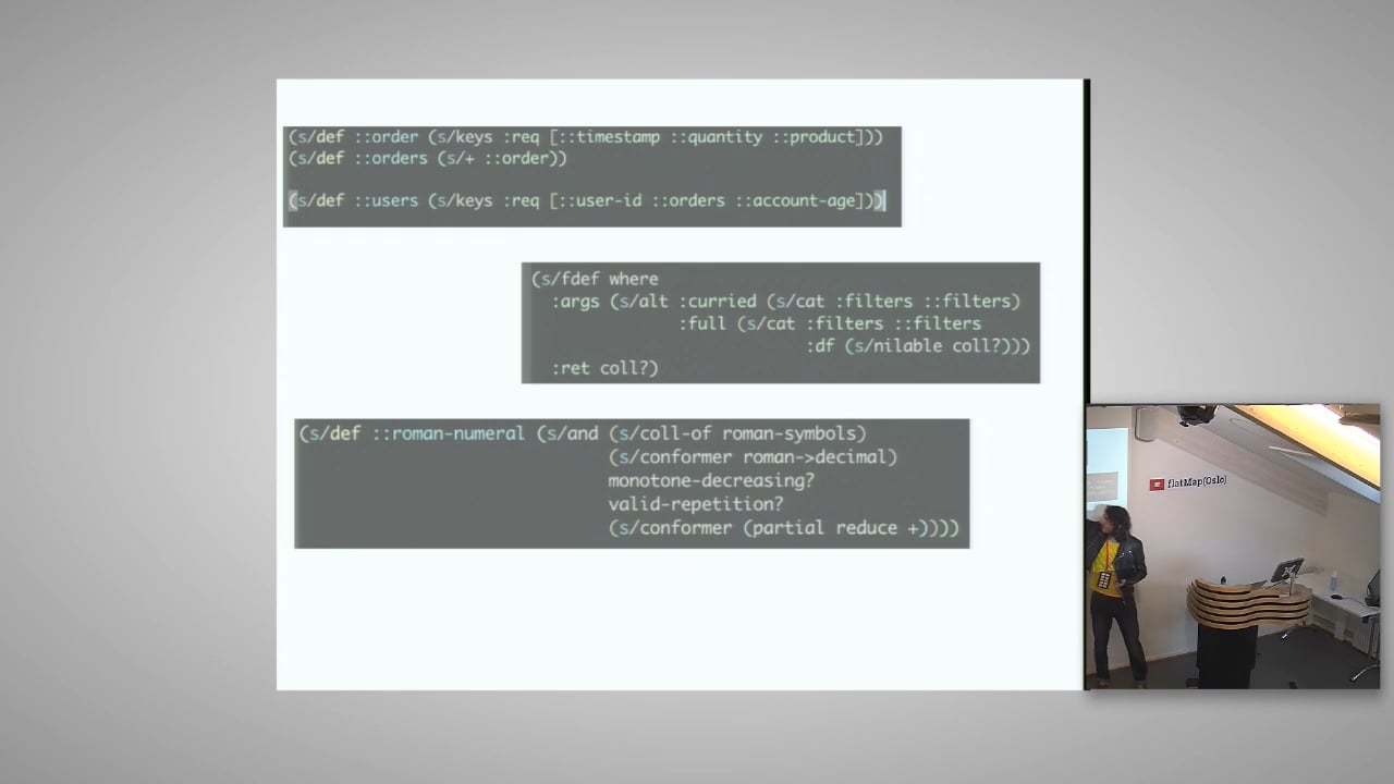 Simon Belak - clojure.spec: a lisp-flavoured type system on Vimeo