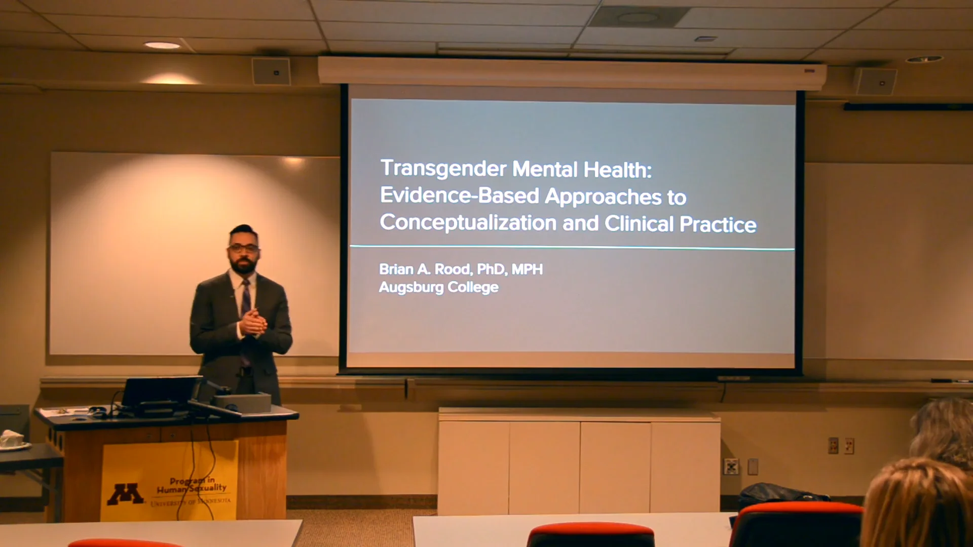 Brian Rood, PhD, MPH presents: Transgender Mental Health: Evidence ...