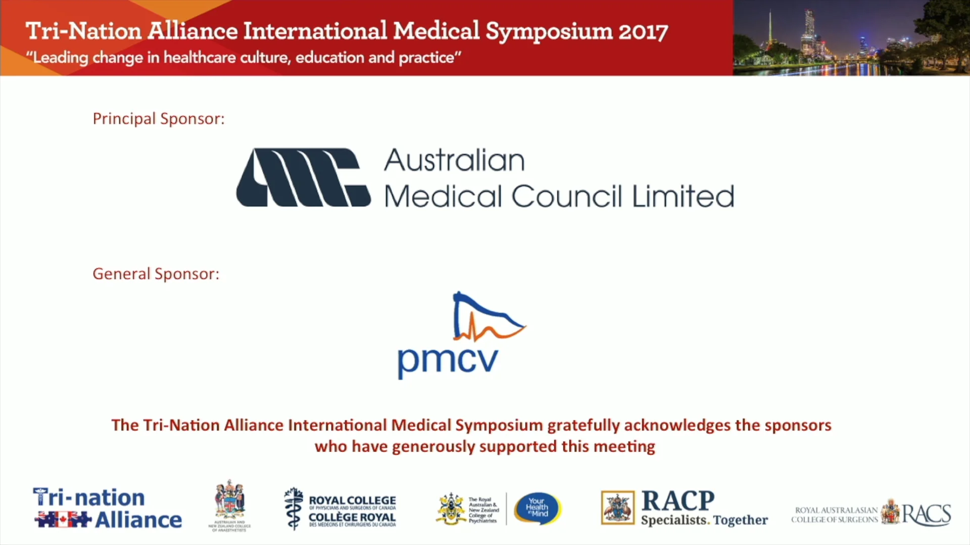 Tri-Nation Alliance International Medical Symposium - Dr Ian Graham on ...