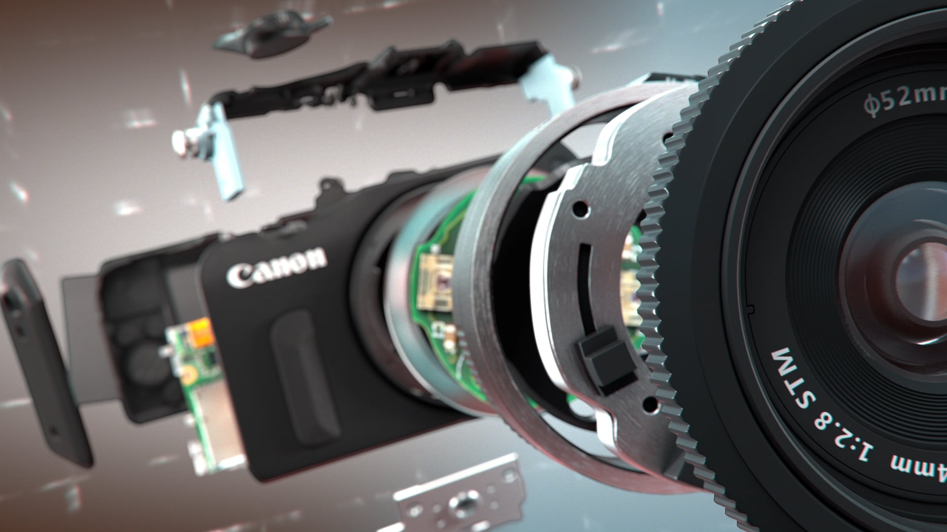 Canon Exploded Camera on Vimeo