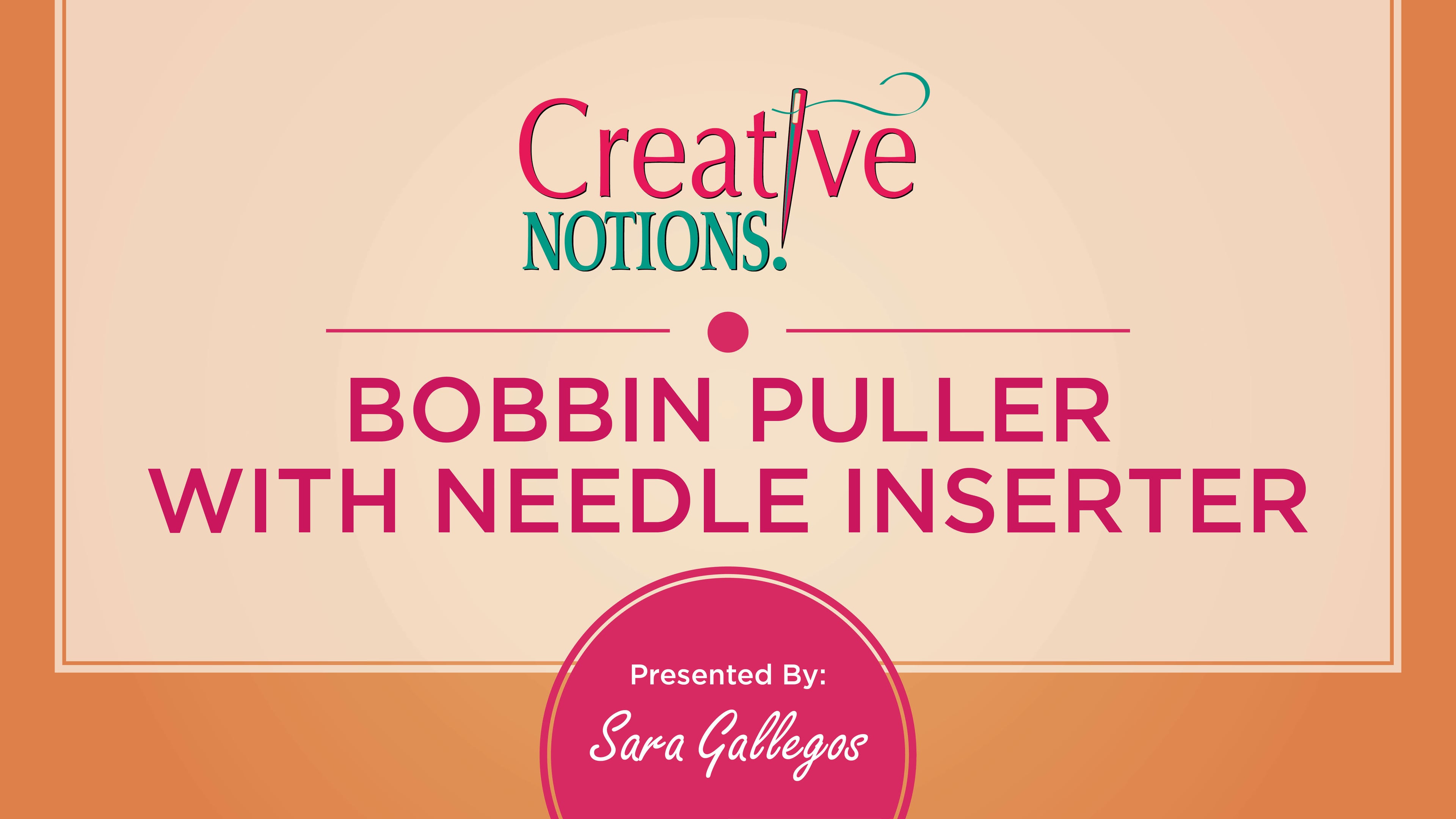 Creative Notions Bobbin Puller with Needle Inserter on Vimeo