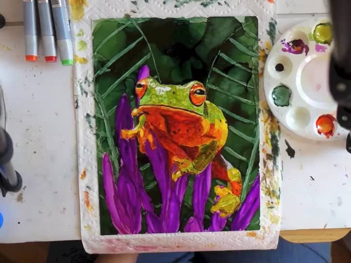 Alcohol Ink Frog Time Lapse on Vimeo