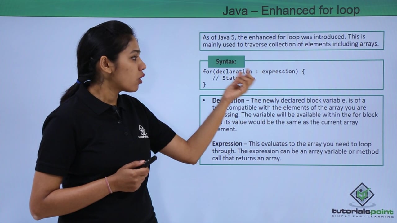 35 - Java - Enhance For Loop on Vimeo