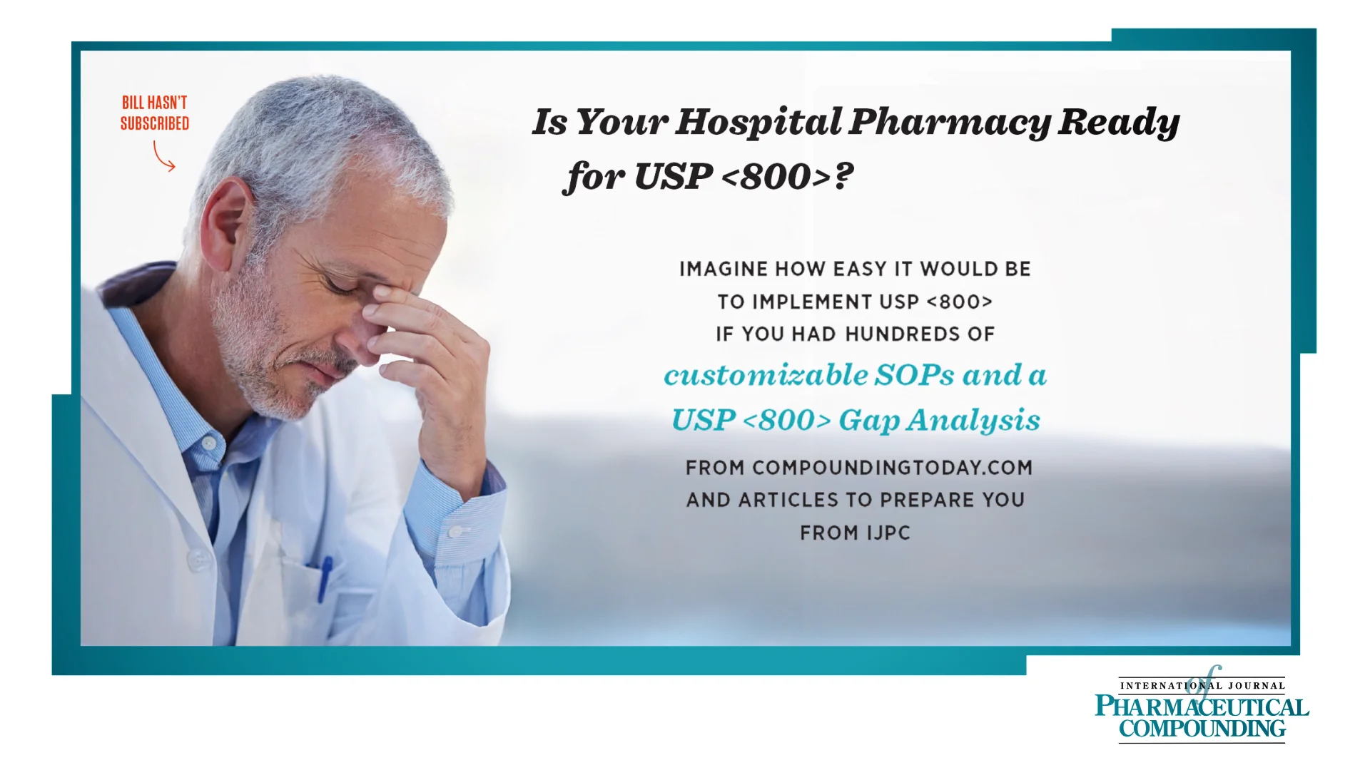 USP 797 & USP 800 Compliance - IJPC | Customizable SOPs and USP 800 Gap ...