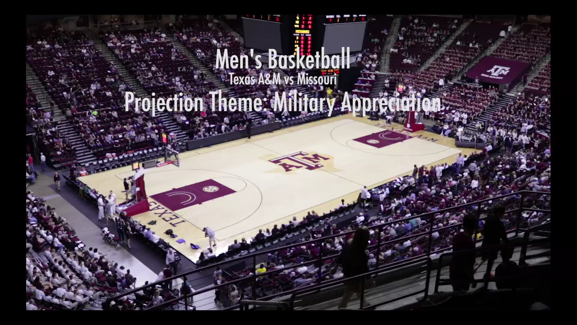 Viz-a-GoGo 24 - Reed Arena Court Projections on Vimeo