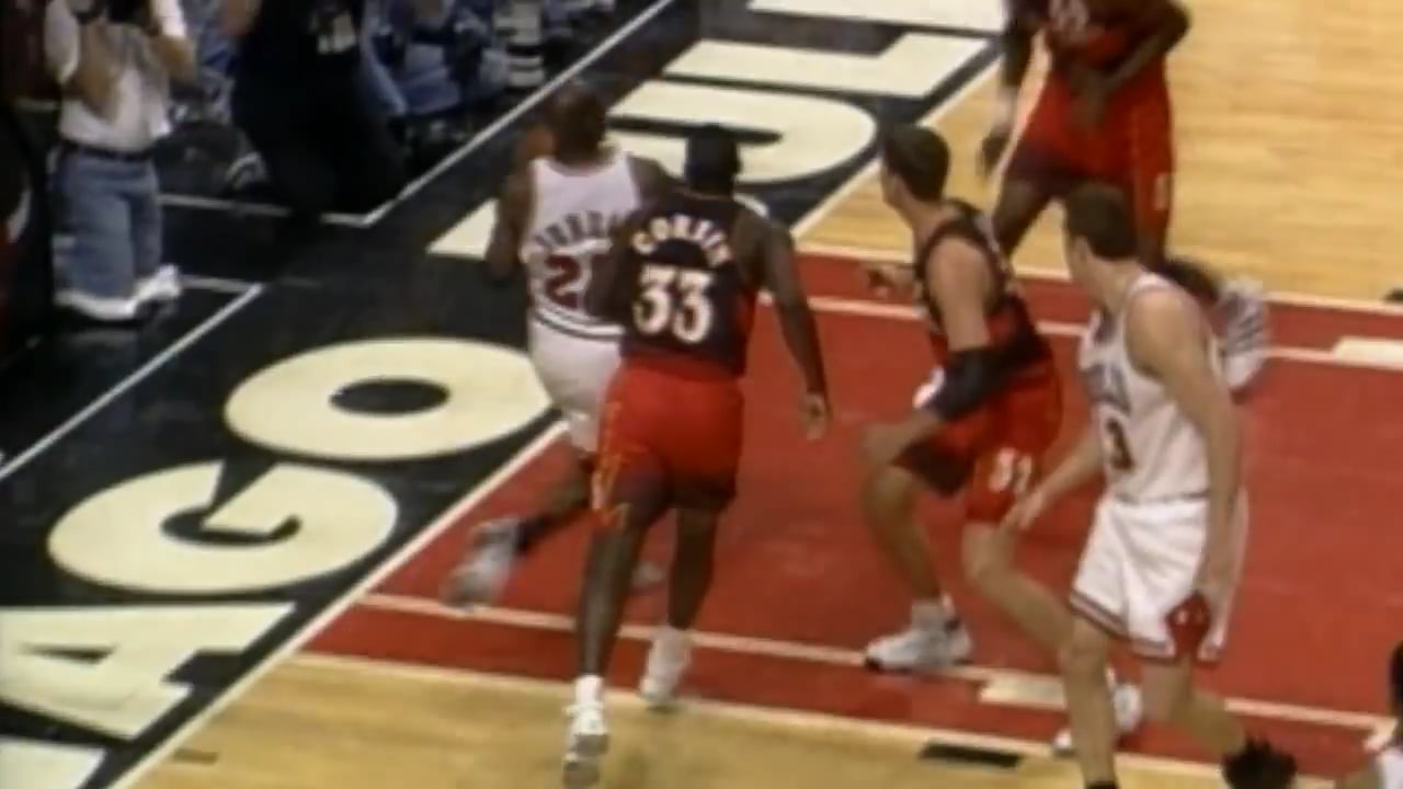 Michael Jordan Dunks on Dikembe Mutombo[1] on Vimeo