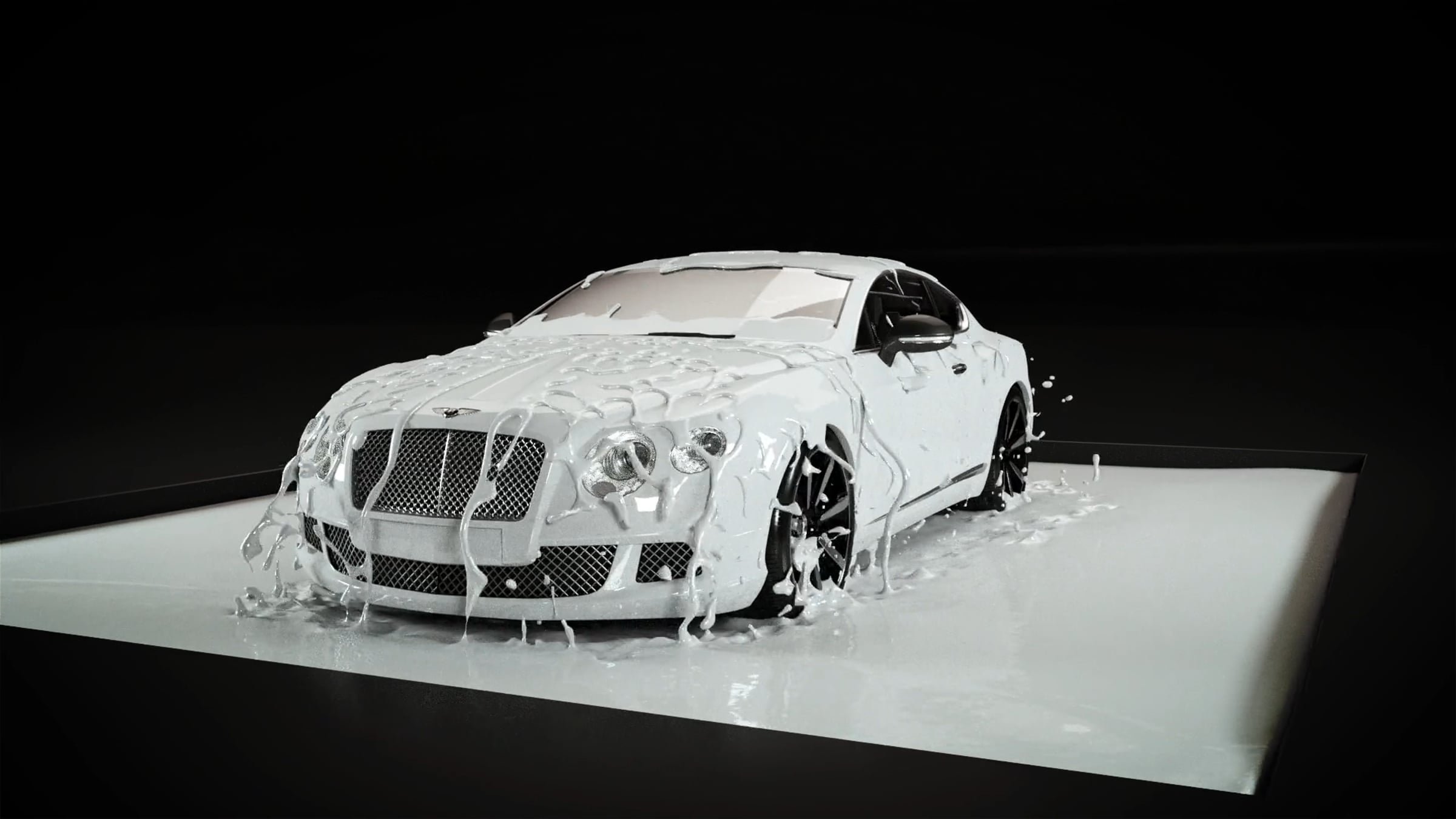 HALO EFX - Bentley Continental GT (Realflow 10, Maya nCloth, C4D Octane 3)